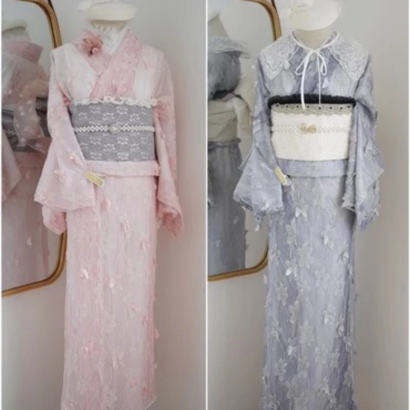 Japanese-Traditional-Kimono-Women-s-Lace-Double-Layers-Butterfly ...