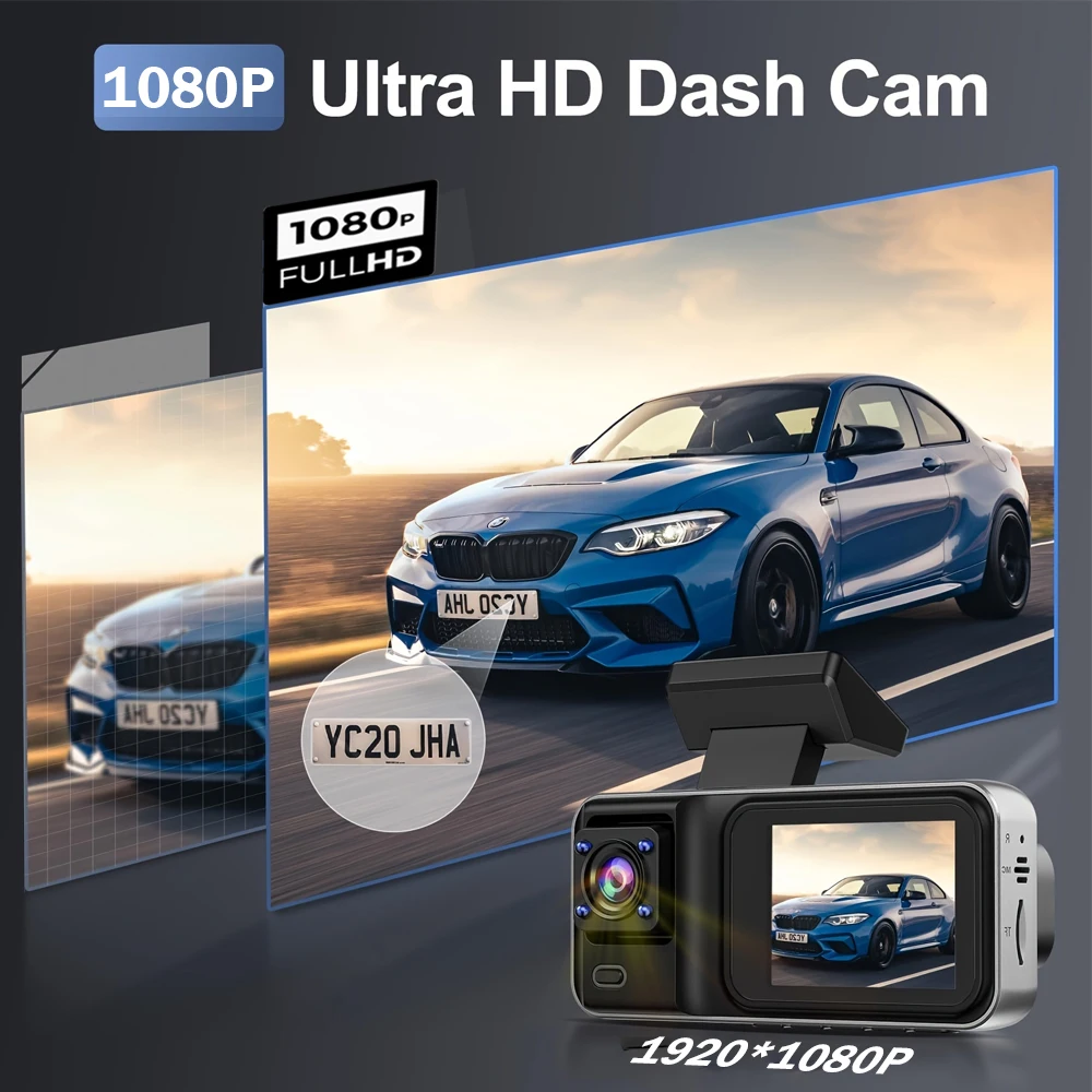 3 Channel Dash Cam – Drive Wise Pro