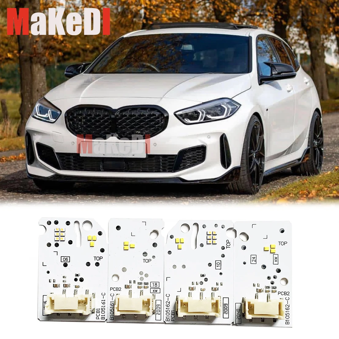 BMW 1 2シリーズ F40 F44 グランクーペ 118i 218i M235iX用 ホワイトボード LEDヘッドライト デイタイム ...