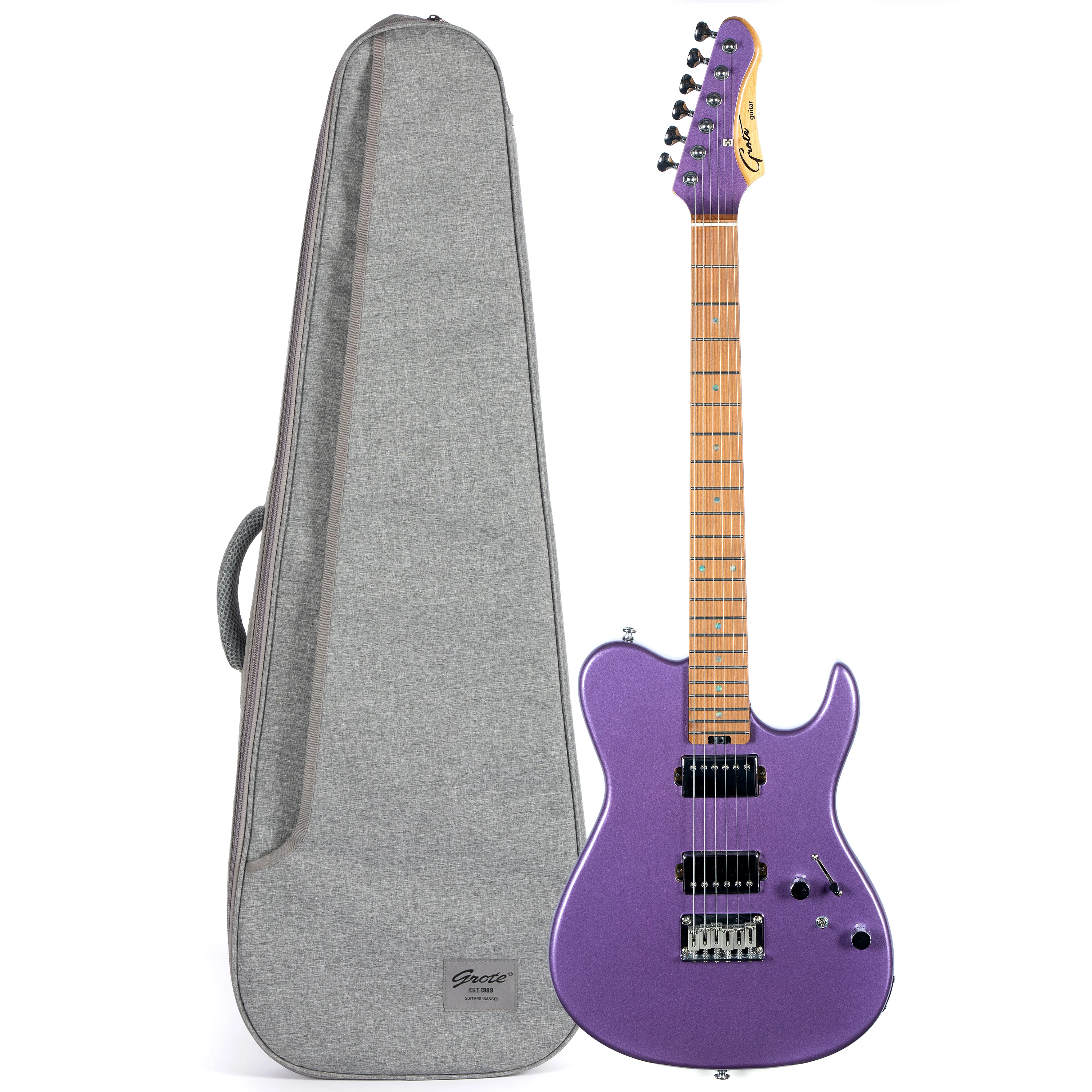 Grote-GTLM-2-Solid-Body-Electric-Guitar-Roasted-Maple-Neck-Split-Coils ...