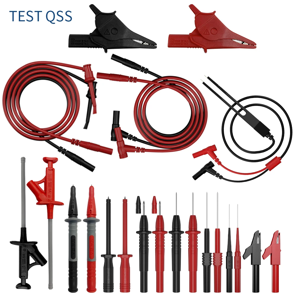 QSS 23PCS Multimeter Test Leads Kit with Digital Electrical Test Probes ...
