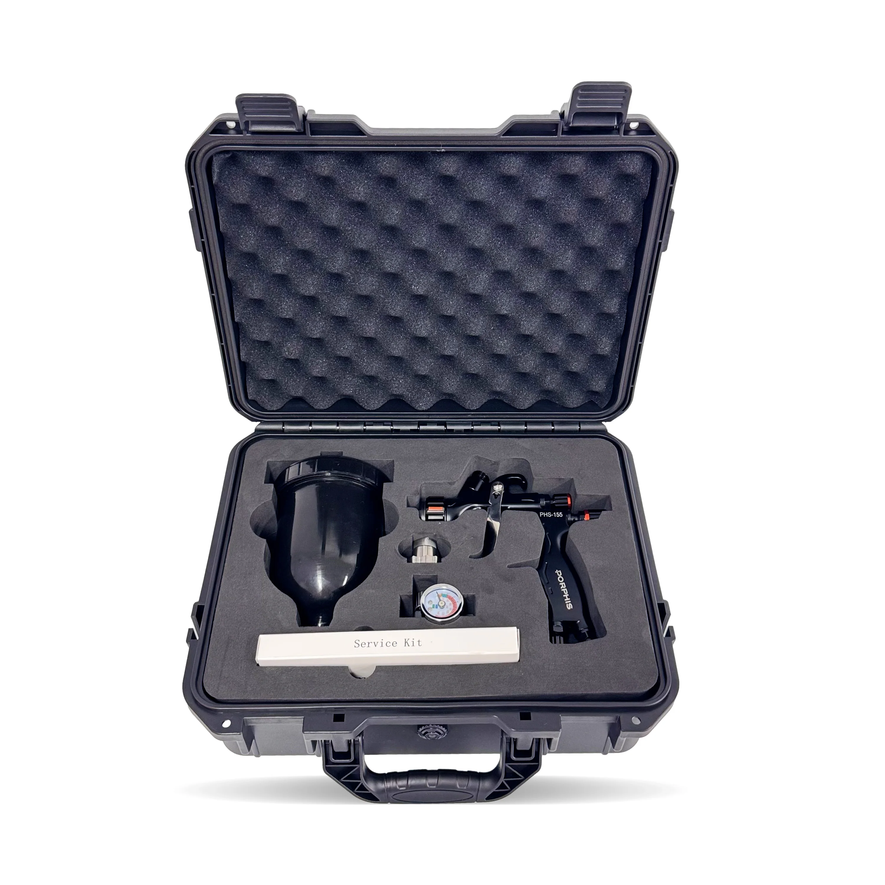 PORPHIS PHS-155 Professional Spray Gun Kit w/ Premium Case - 1.3mm ...