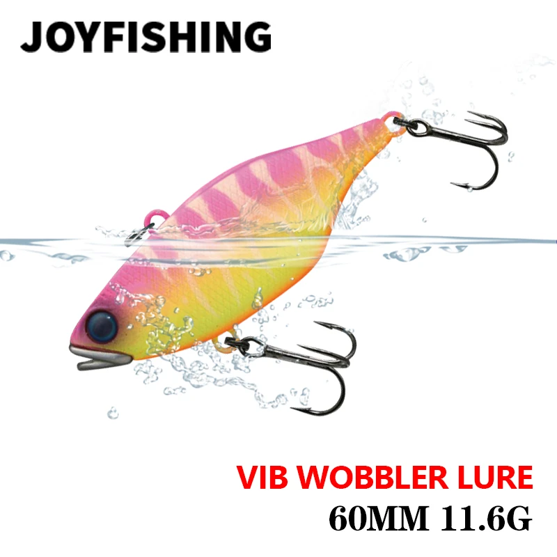 1Pcs 60mm 11.6g VIBRATION Crankbait Wobbler Sinking Fishing Lure VIB Lipless Crank for Bass Pike ...