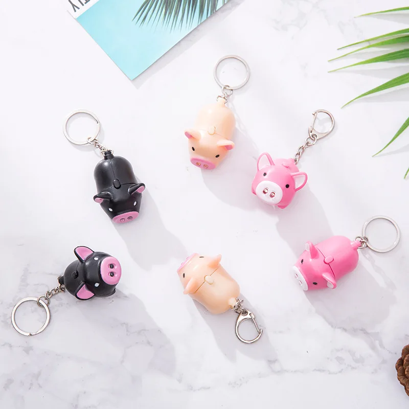 keychain-pig-led-keychains-flashlight-sound-rings-Creative-kids-toys ...