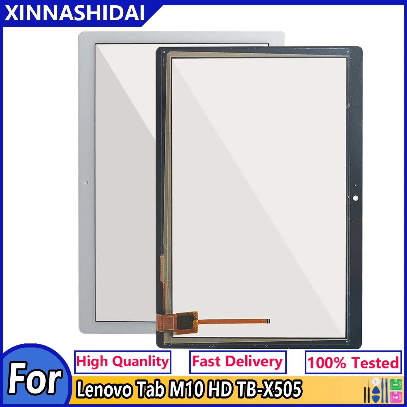 Panel de pantalla táctil de 10,1 pulgadas para Lenovo Tab M10, pieza de reparación de ...