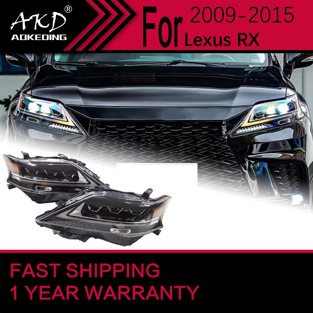 Car-Lights-for-Lexus-RX-LED-Headlight-2009-2015-RX300-RX270-RX350-Head ...