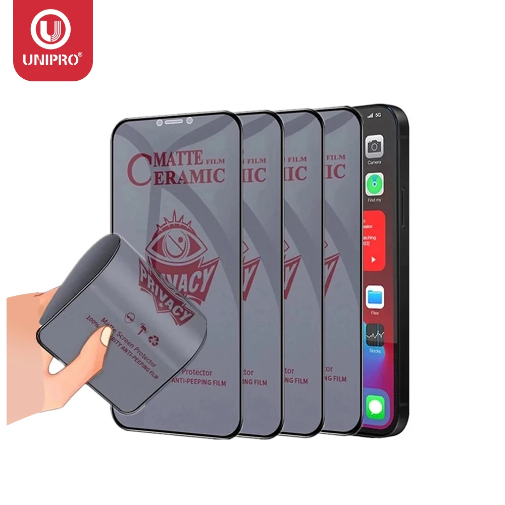 UNIPRO-3-4Pcs-HD-Matte-Ceramic-Privacy-Screen-Protector-For-iPhone-15 ...