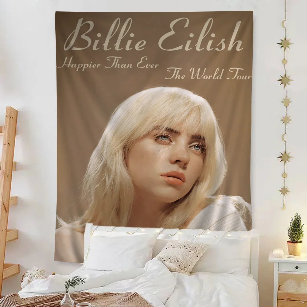 Singer-B-BillieS-E-Eilishs-Hippie-Wall-Hanging-Tapestries-for-Living ...