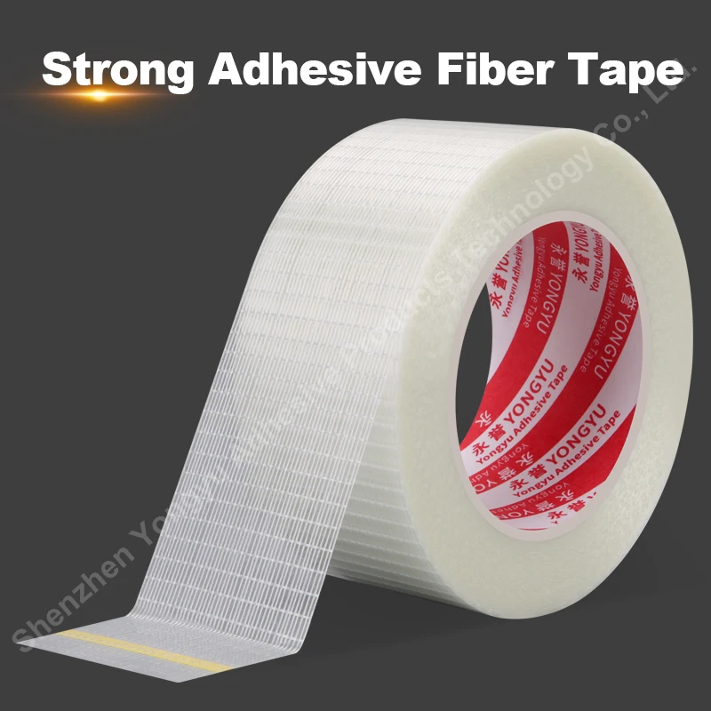 5mm-50mm-50M-strong-glass-fiber-tape-transparent-mesh-single-sided-tape ...
