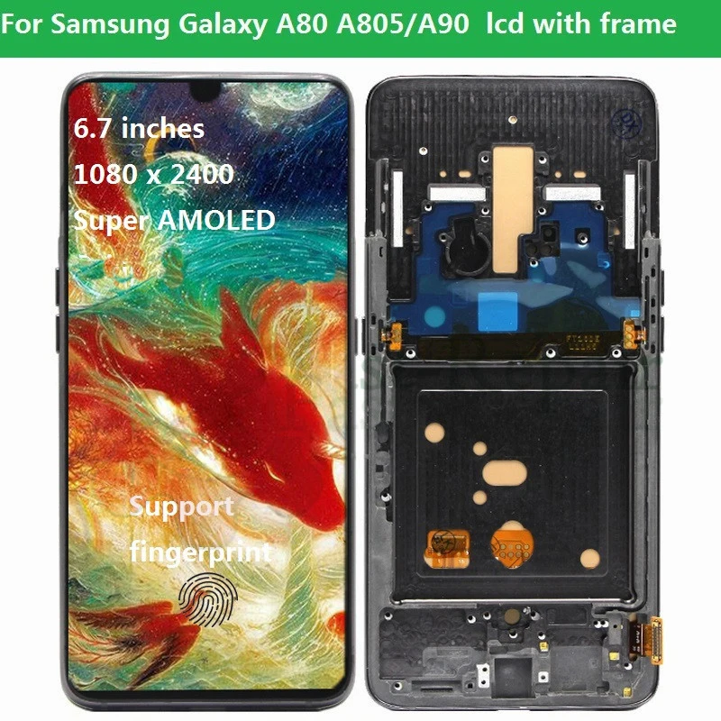 6-7-super-amoled-Lcd-For-Samsung-Galaxy-A80-LCD-Display-Touch-Screen ...