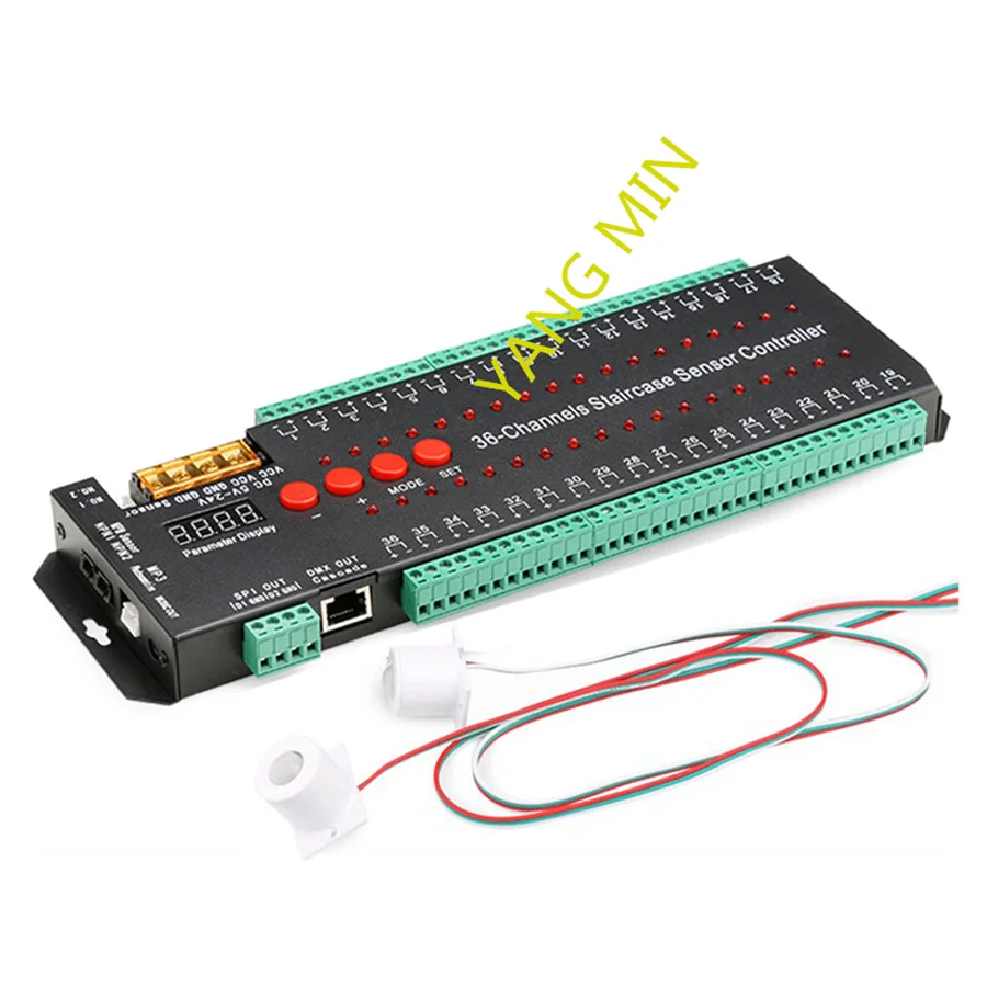 Scale-step-led-strip-light-controller-nero-sensore-di-movimento-sistema ...