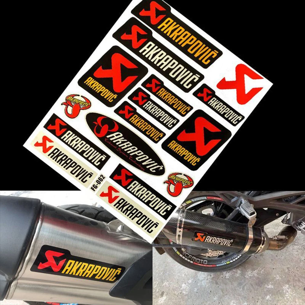 Motorcycle Refit Accessories Racing Sponsor Akrapovic Exhaust Pipe ...
