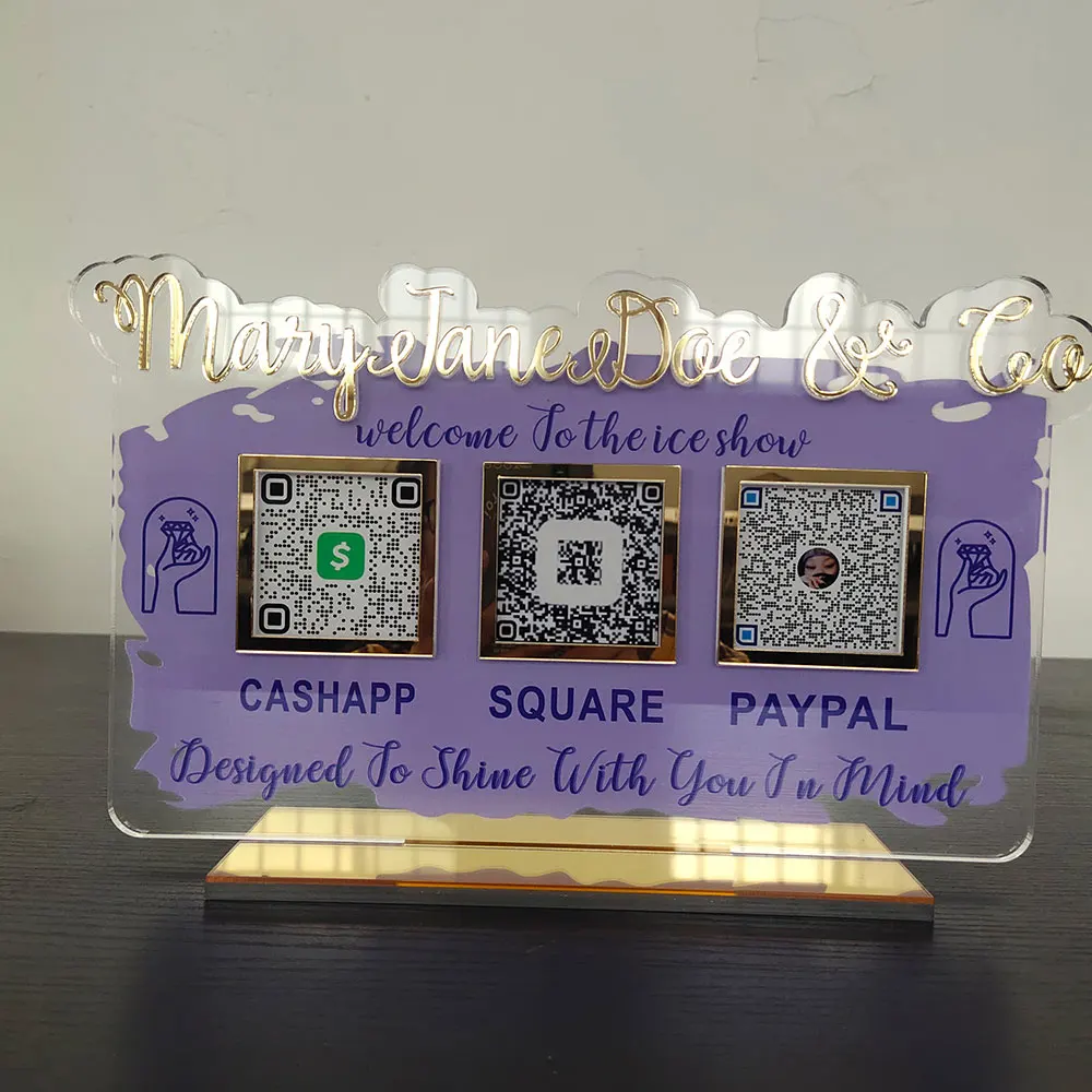 Tabletop-Qr-Code-Plate-Facebook-Instagram-Social-Media-Scan-To-Pay ...