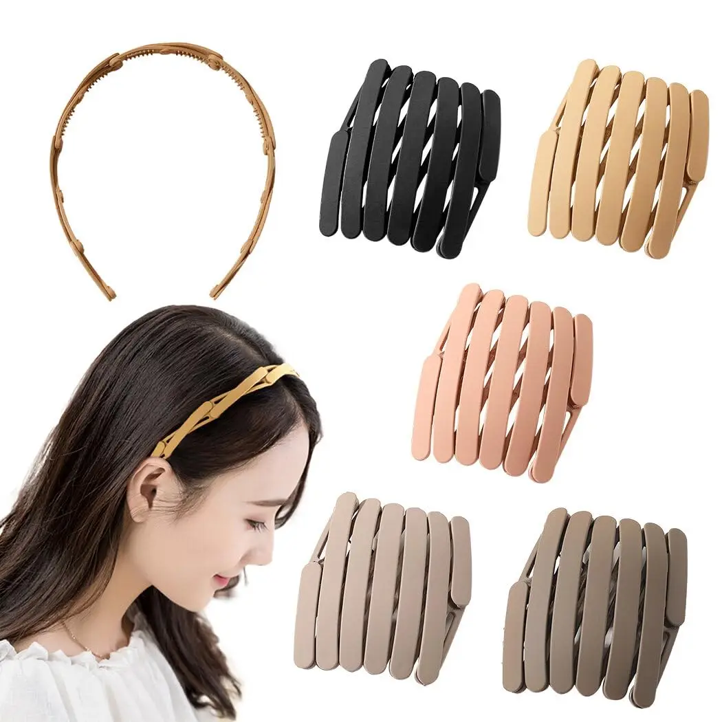 Folding-Headband-Matte-Lightweight-Hairbands-Versatile-Foldable-Plastic ...