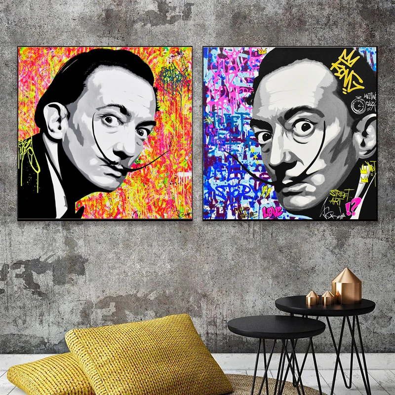 5D-DIY-Diamond-Painting-Abstract-Salvador-Dali-Graffiti-Art-Canvas ...