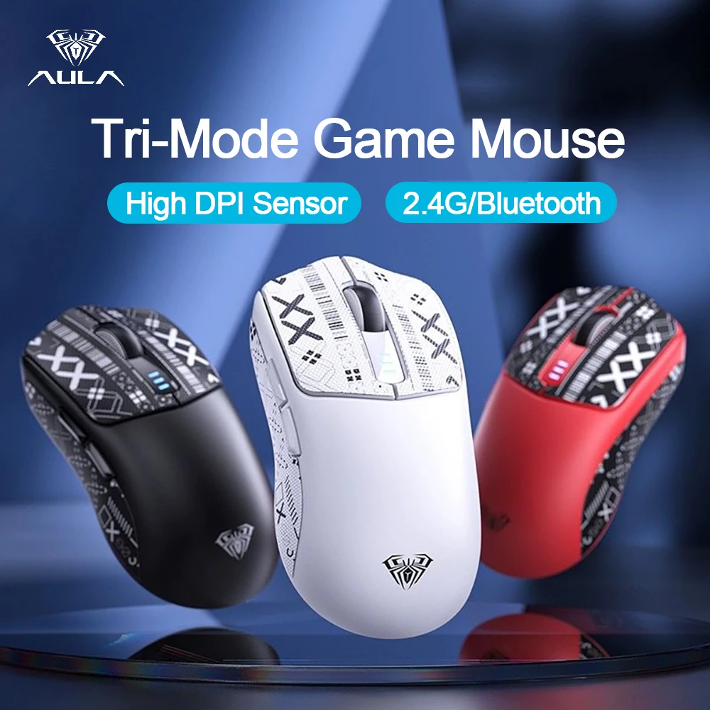 AULA-SC580X-Mouse-sem-fio-para-jogos-Tri-modo-recarreg-vel-ergon-mico ...