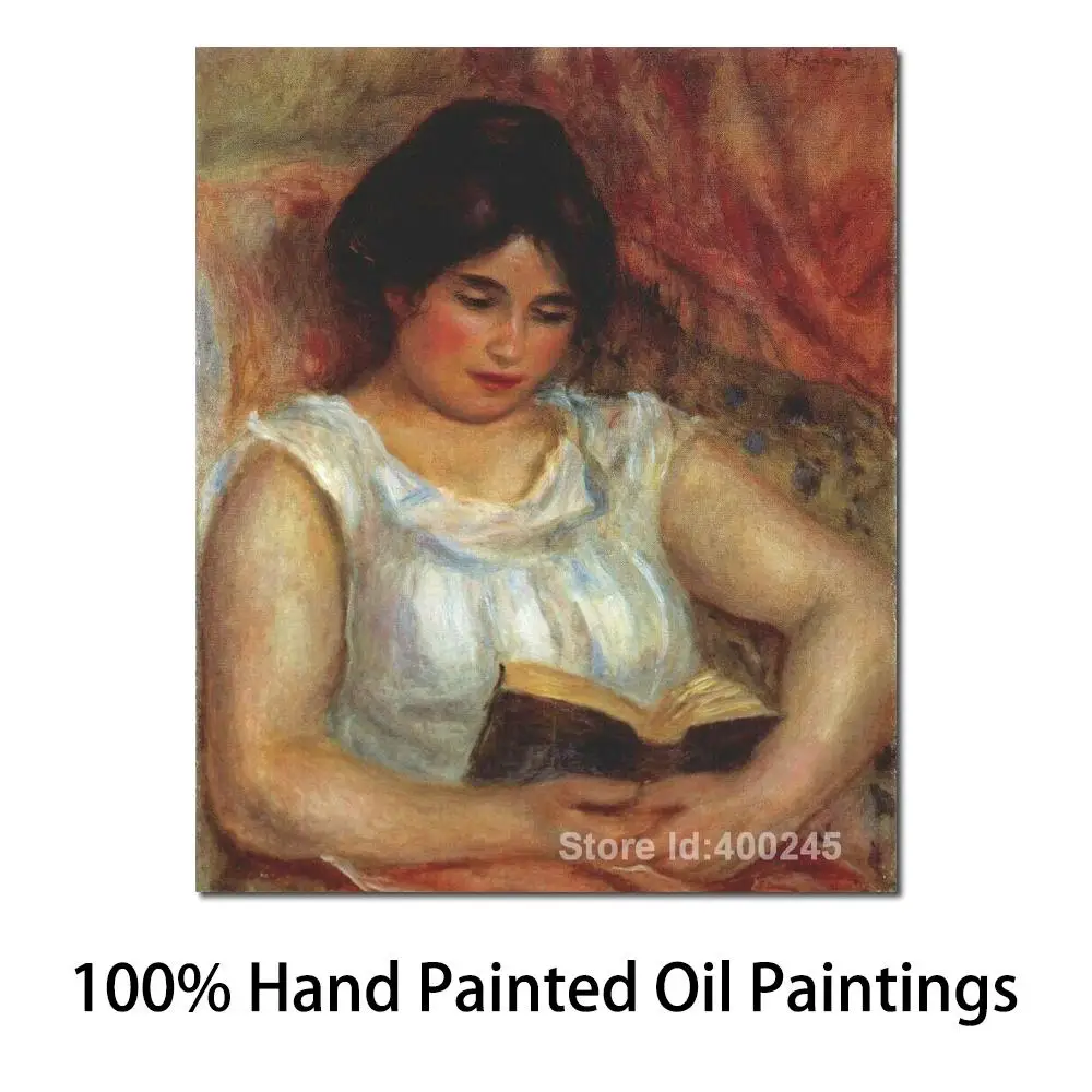 Office-Wall-Art-Gabrielle-Reading-by-Pierre-Auguste-Renoir-Decor ...