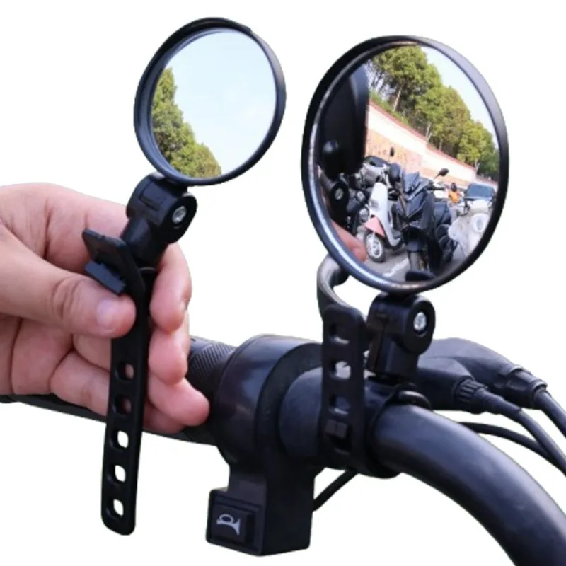 Universal Bicycle Motorcycle Rearview Mirror 360 Rotation Adjustable ...