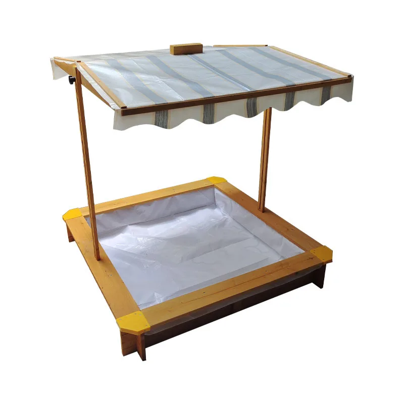 Outdoor-children-s-solid-wood-sand-pool-sand-pit-pool-kindergarten ...