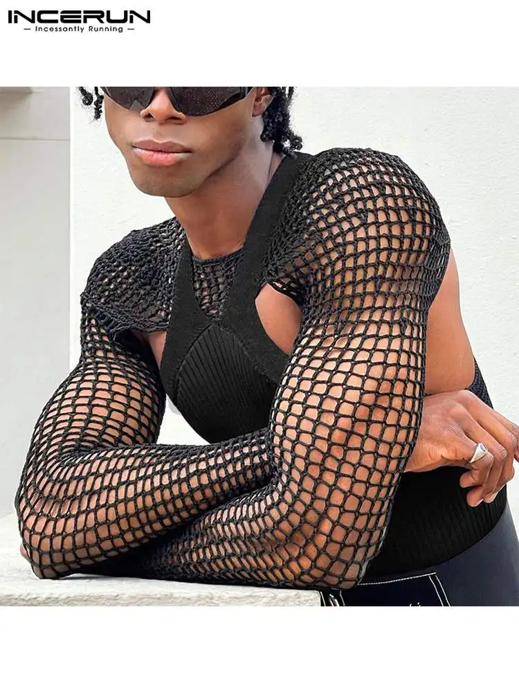 Sexy Men Mesh Male Short Sleeve Top | Long Sleeve Mesh Top Men - Style ...