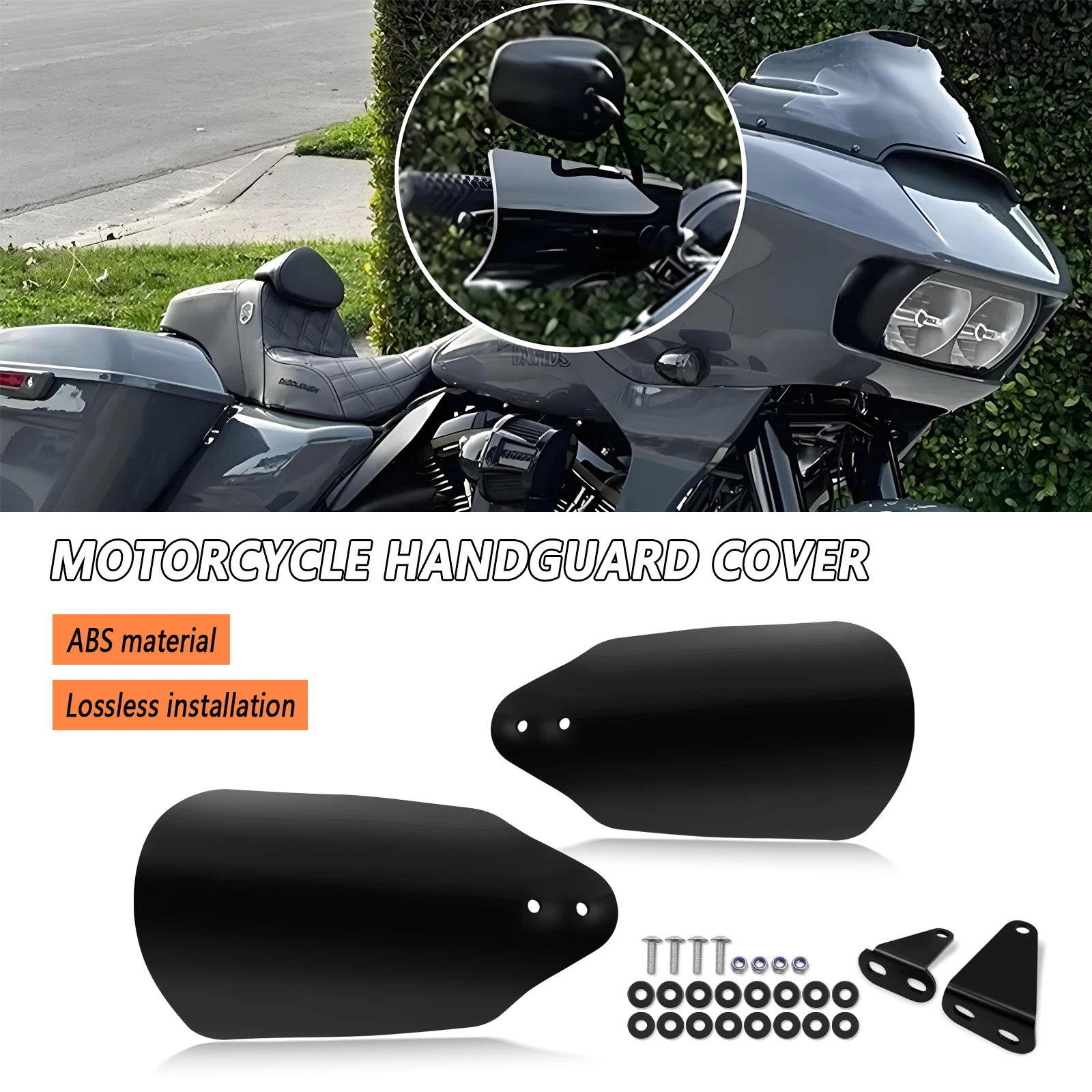 Motorcycle Handguard Windproof Handlebar Shield Hand Guard Protector ...
