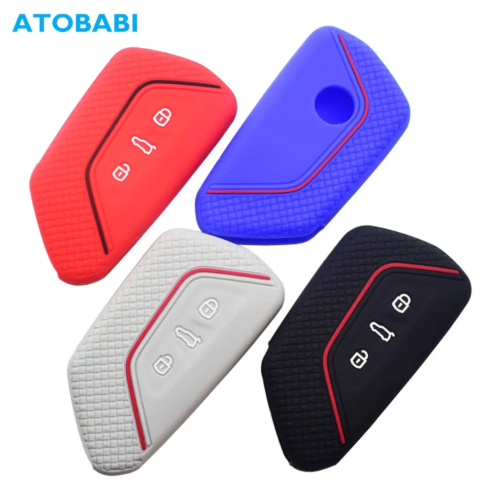 Silicone-Car-Key-Case-Remote-Control-Protector-Cover-Skin-3-Button ...