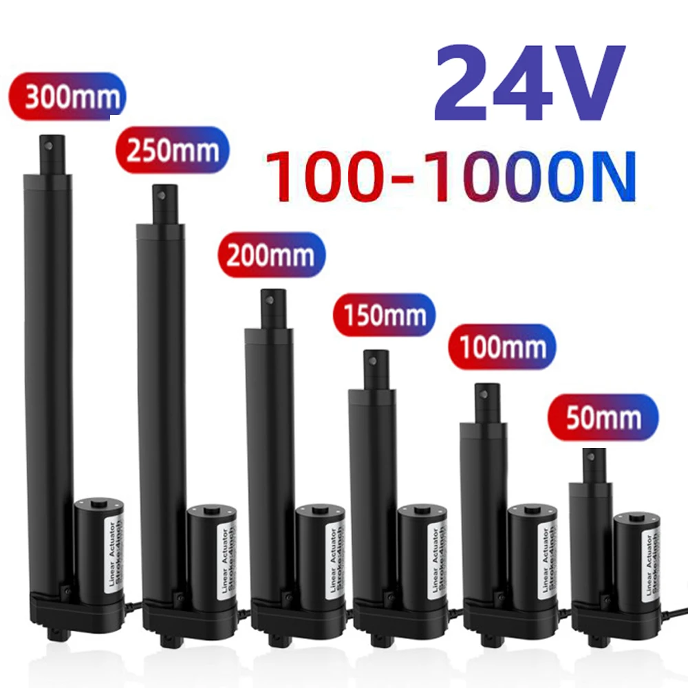 DC-24V-Linear-Actuator-50mm-400mm-Stroke-Linear-Drive-Electric-Motor ...