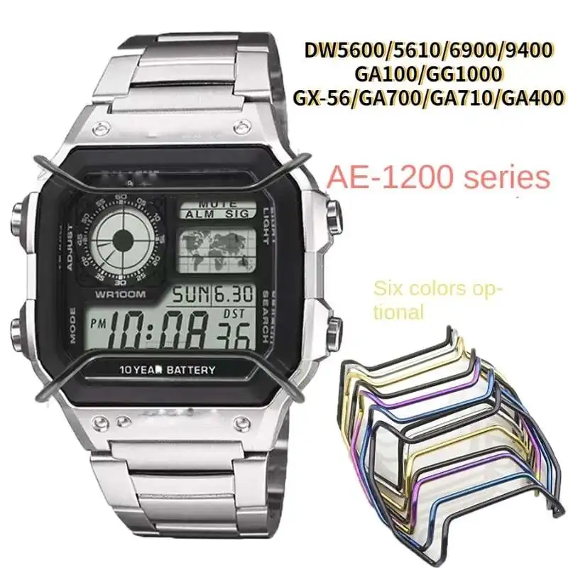 316 Stainless Steel Watch Bumper for Casio G-Shock AE1200 DW5600 GA110 ...