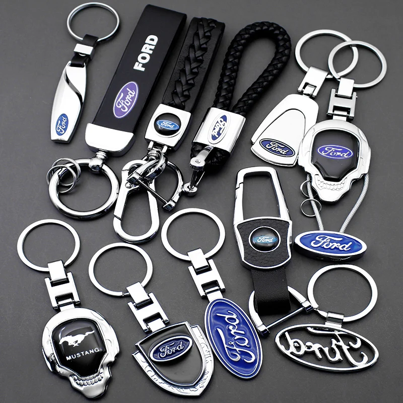 Car Keychain For Ford Focus Kuga MK2 MK3 MK4 ST Logo Carbon Fiber ...