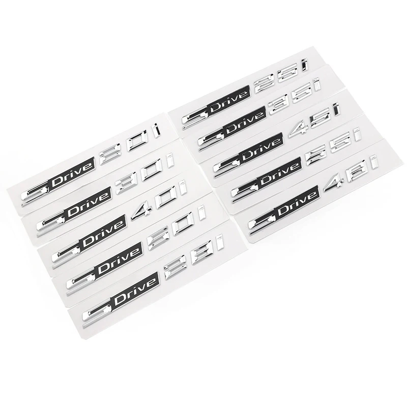 Car sdrive 20i 25i 28i 30i 35i Letters Logo Badge Emblem Decals Sticker ...