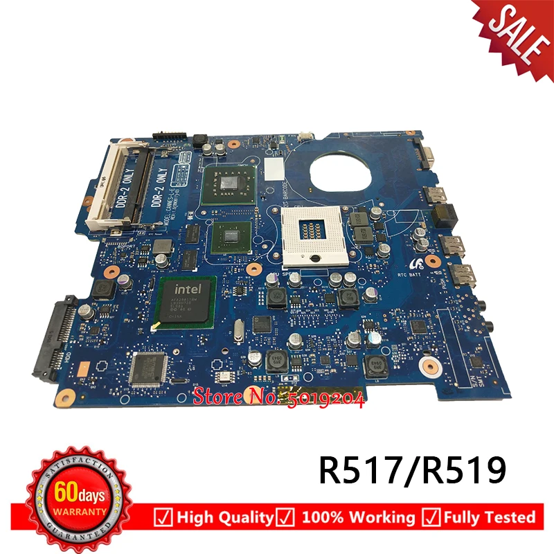 메인 보드 삼성 NP R519 R719 R717 R519 노트북 마더 보드 BA41 01148A BA41 01147A PM45 ...