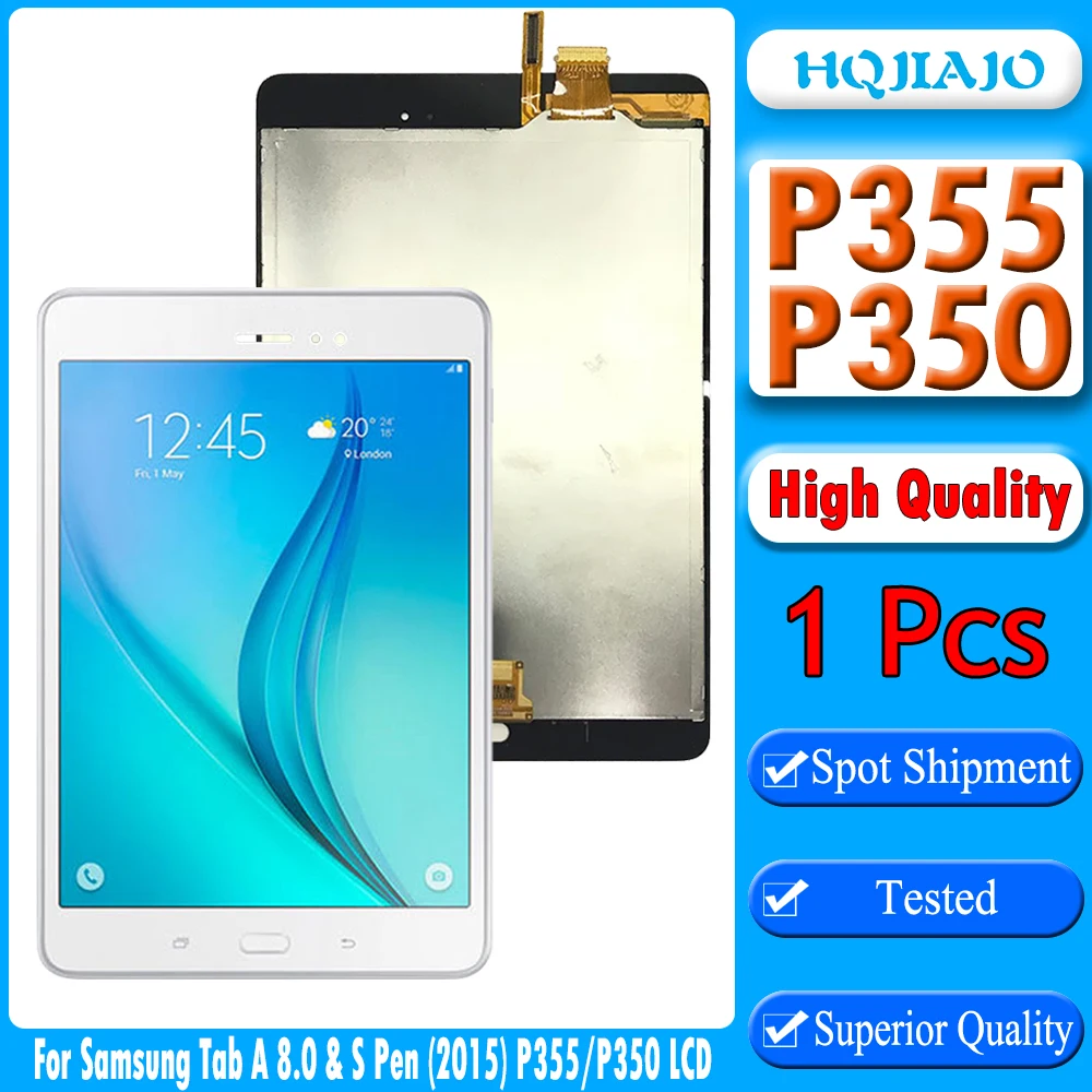 Tablet LCD For Samsung Tab A 8.0 SM-P350 SM-P355 P350 P355 LCD Display ...