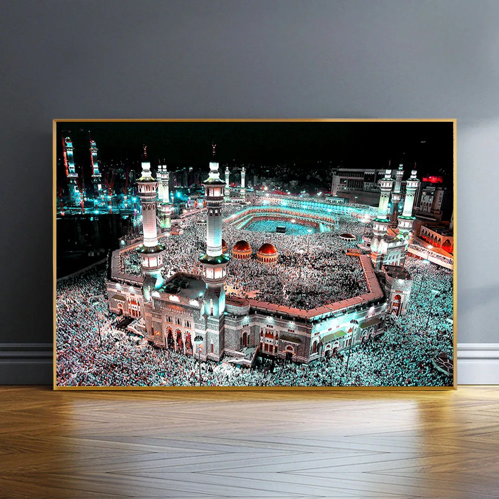 Islamic-Prints-Posters-Oil-Painting-on-Canvas-Religious-Architecture ...