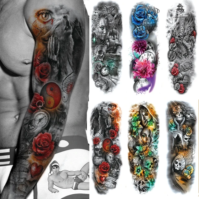 Colored Arm Tattoos For Men