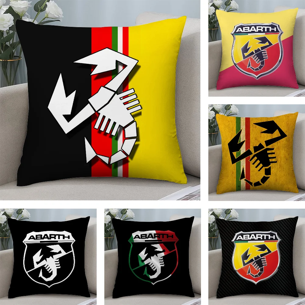 Brand A-Abarth Scorpion Pillow Case Plush Fabric Soft Double Sided ...