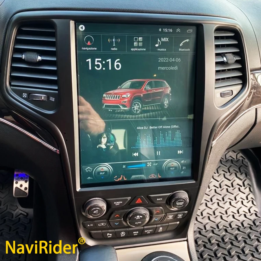 256GB Android 13 For Jeep Grand Cherokee 2013 - 2018 12.8inch Vertical ...