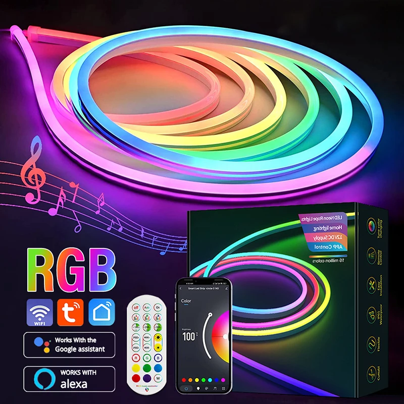 LED-Light-Strip-Smart-RGB-LED-Neon-Light-String-WIFI-APP-Control ...