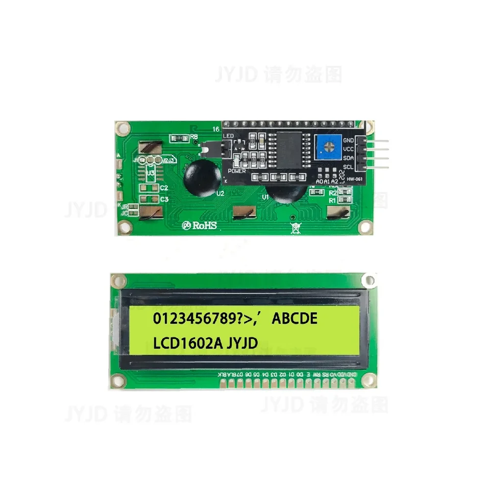 I2c Lcd LCD1602 1602 LCD Module Blue Yellow Green Screen 16x2 Character ...