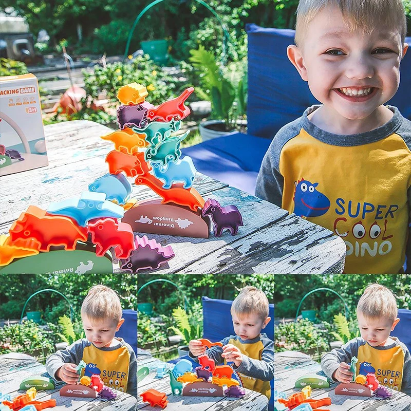 Dinosaur-Animals-Stacking-Balance-Building-Blocks-Set-3D-Puzzle-Toy ...