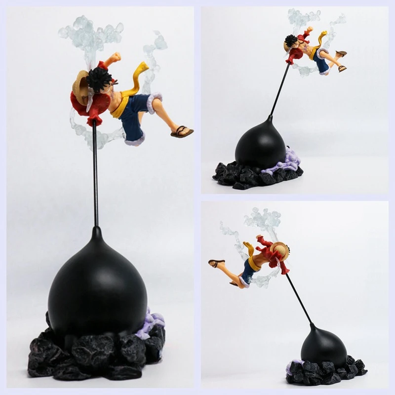 26cm-ONE-PIECE-Anime-Figure-Monkey-D-Luffy-Flying-Battle-Scene-Action ...