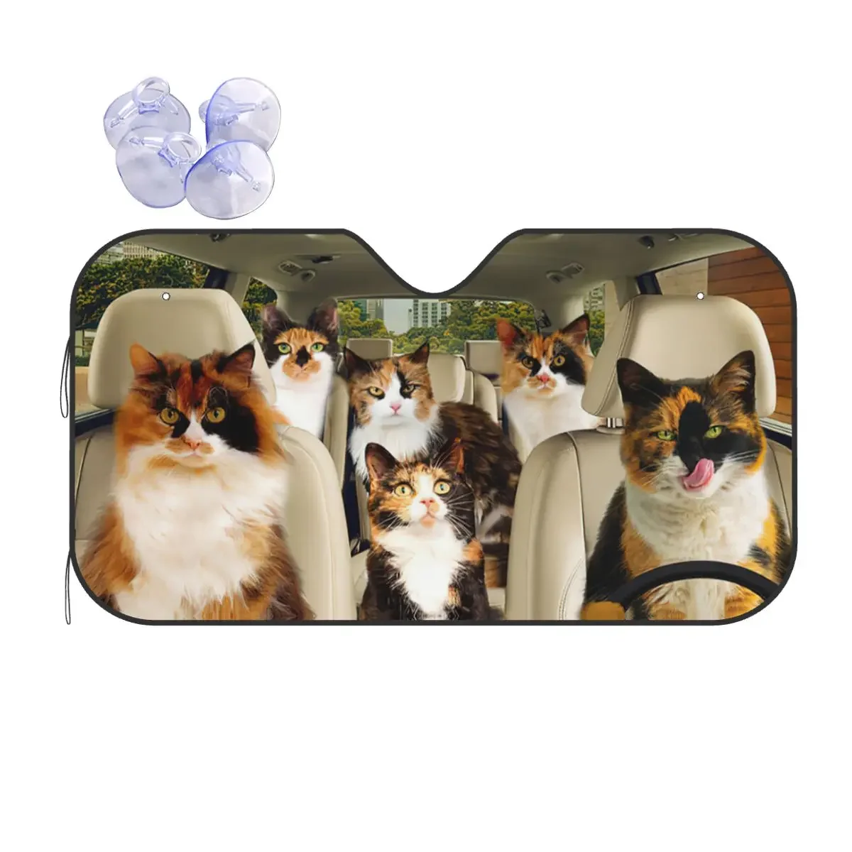 Cat-Driver-Sunshade-Windscreen-Animals-Fashion-Car-Front-Window-Visor ...