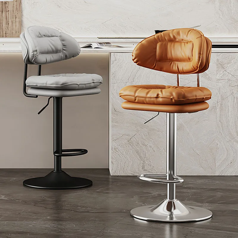 Kitchen-Nordic-Bar-Stools-With-Back-Minimalist-Design-Soft-Ergonomic ...
