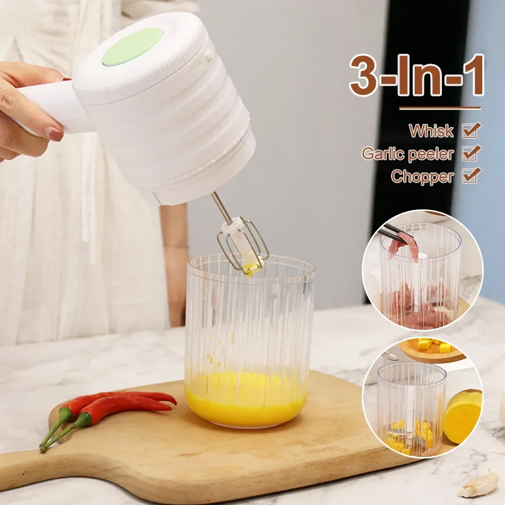 150ML-Portable-Electric-Food-Chopper-3-In1-Meat-Grinder-Vegetable ...