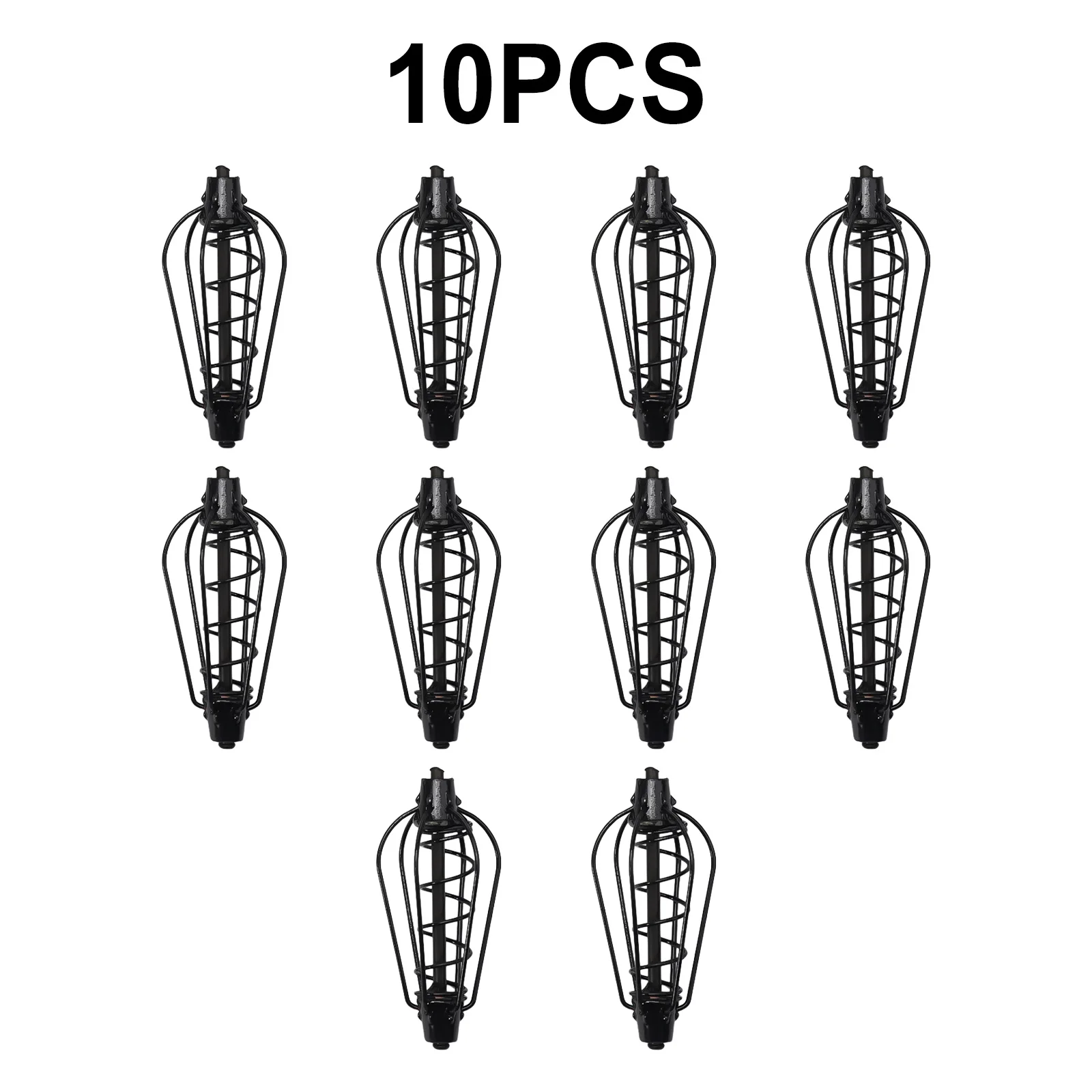 10pcs 6 Wire Method Carp Fishing Feeder Swim Feeders Spring Lead Sinker ...