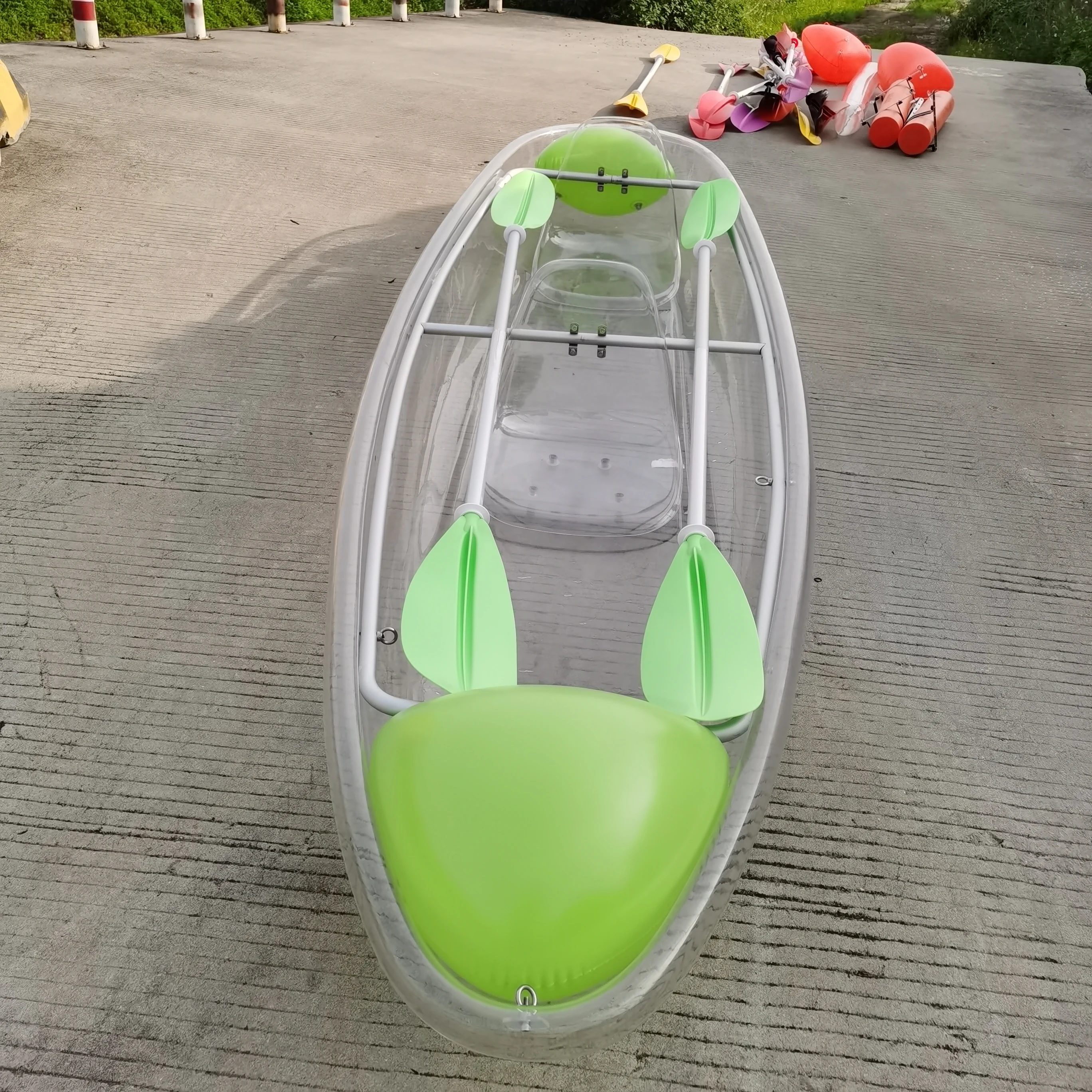 Transparent-Polycarbonate-Kayak-2-Seats-Clear-Bottom-Boat-Crystal-Canoe ...