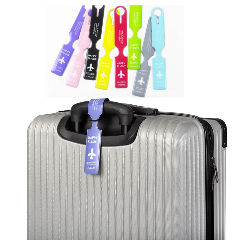 PVC Travel Luggage Tag Label Cover Creative Accessories Suitcase ID ...