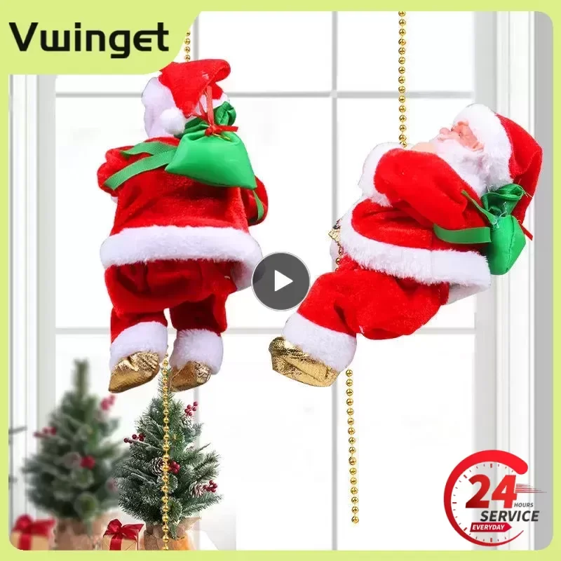 Christmas-Climbing-Santa-Claus-Home-Decoration-Ornaments-Doll-Toy ...