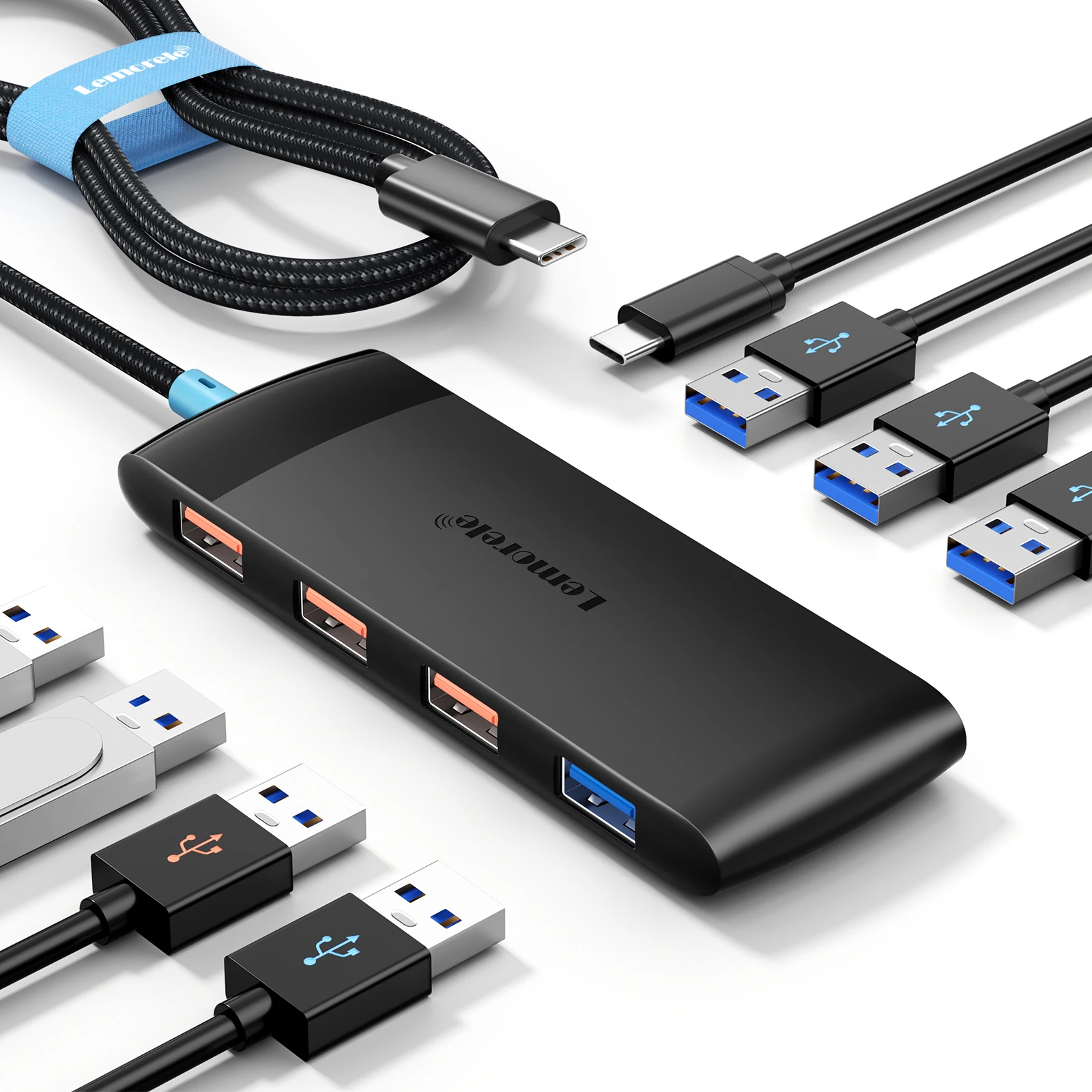 Lemorele-TC110-8-Port-USB-A-10Gbps-High-Speed-USB-3-2-Gen-Data-Ports ...