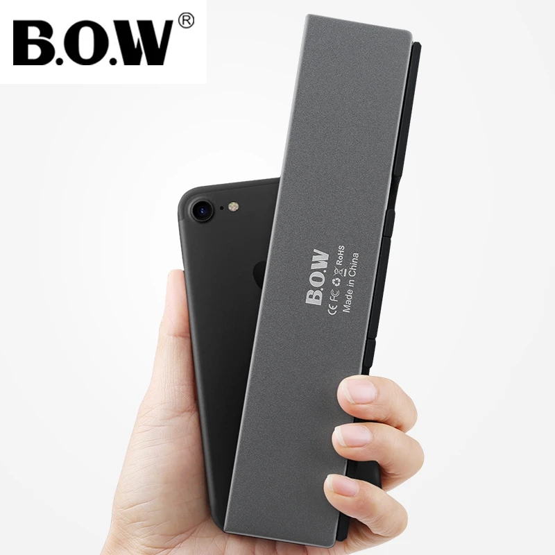 B.o.w Ultra Mini Keyboard For Phone / Tablet, Slim & Light Folding ...