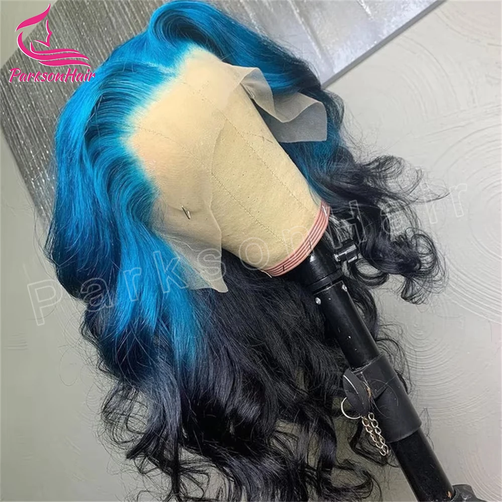 Black-With-Blue-Wigs-613-Lace-Front-Wig-Straight-Wigs-For-Women-13x4-HD ...